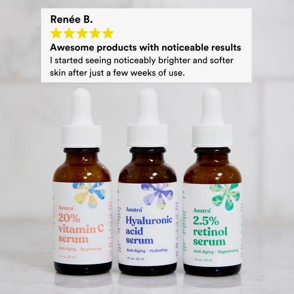 Anti-Aging Serum Variety Set, 3 Bottles